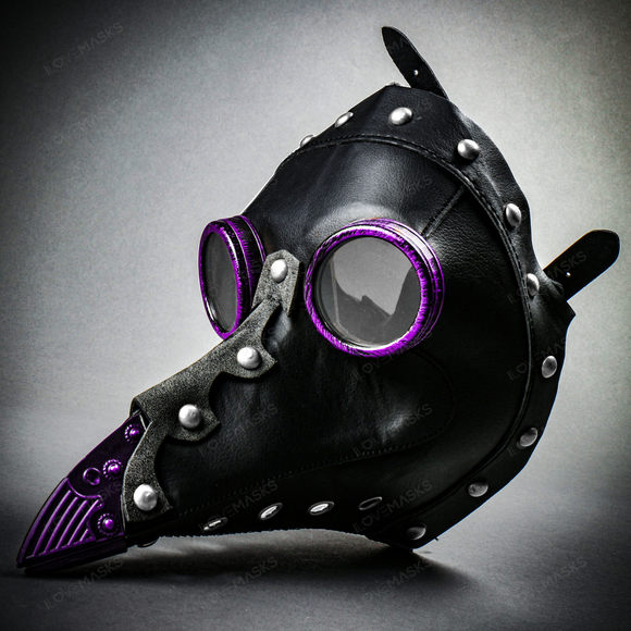 ILOVEMASKS | Accessories | Steampunk Full Face Plague Doctor Mask Black ...